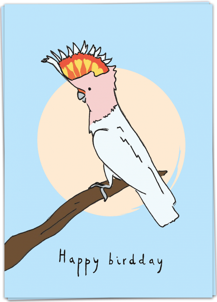 Happy birdday - Kaart Blanche