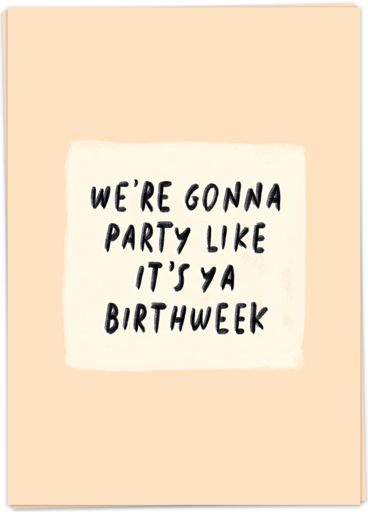 Birthday week - Kaart Blanche