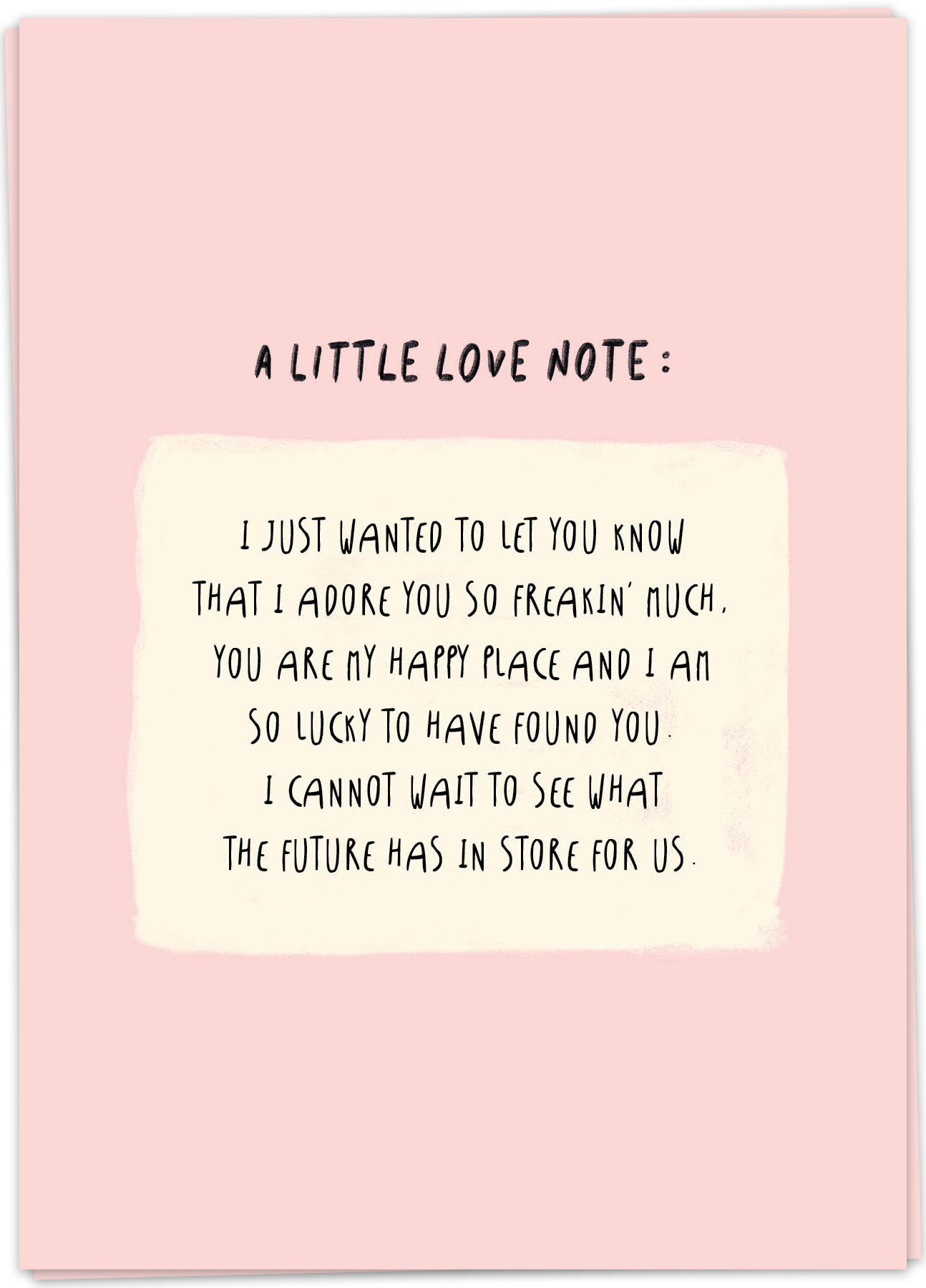 Love Note Kaart Blanche