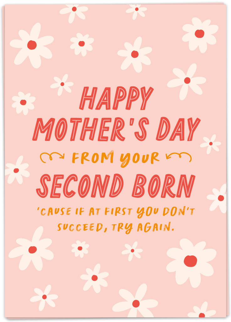 Second born mom - Kaart Blanche