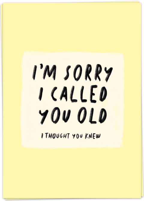 Called you old - Kaart Blanche