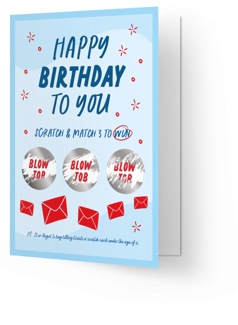 Scratch Birthday - Kaart Blanche
