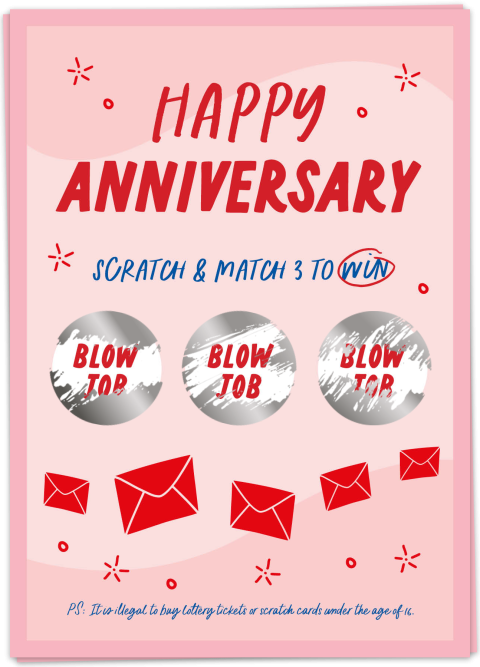 Scratch Anniversary - Kaart Blanche