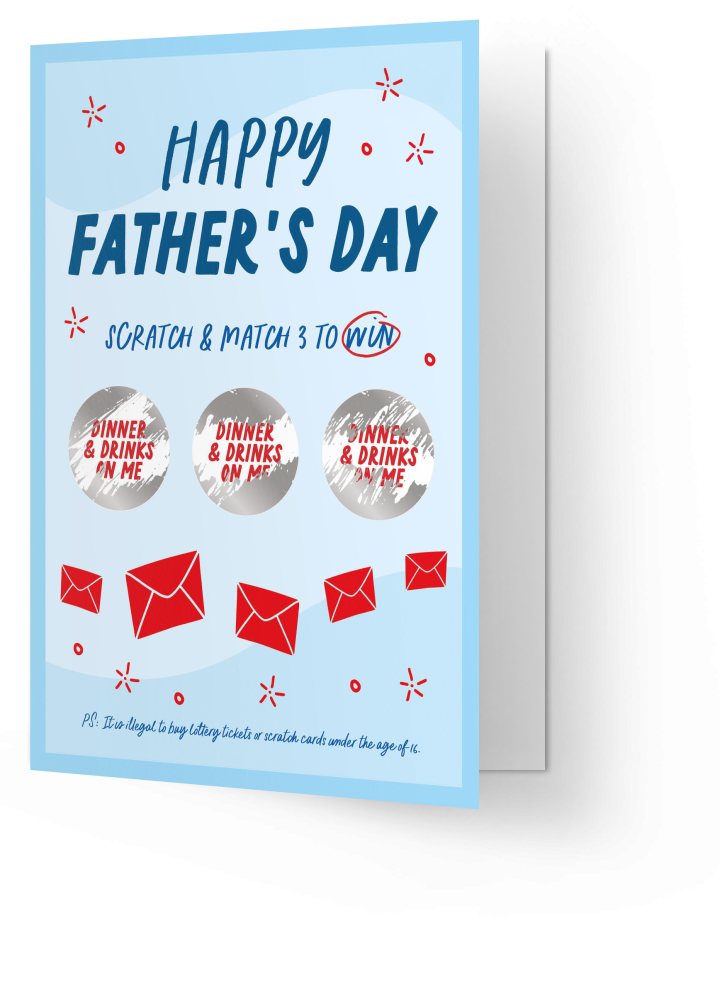 Scratch Father's Day - Kaart Blanche