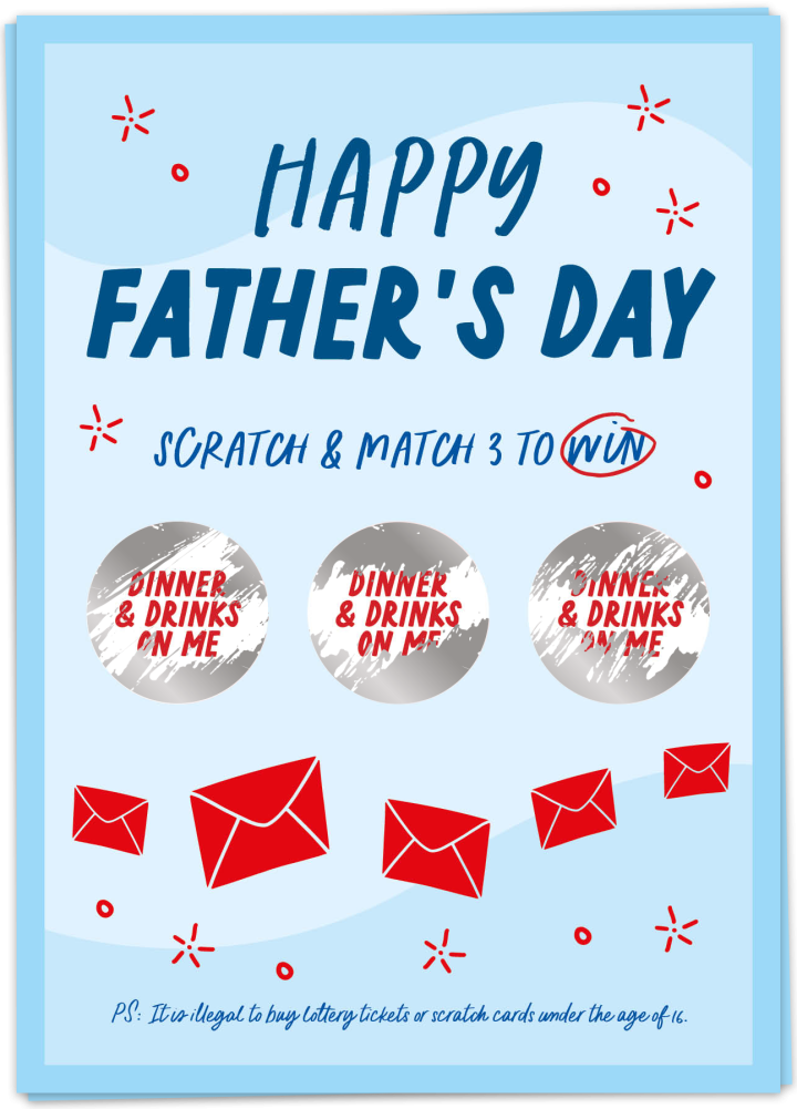 Scratch Father's Day - Kaart Blanche