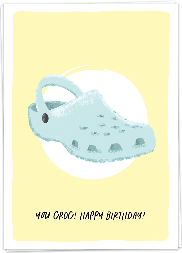 Croc birthday - Kaart Blanche