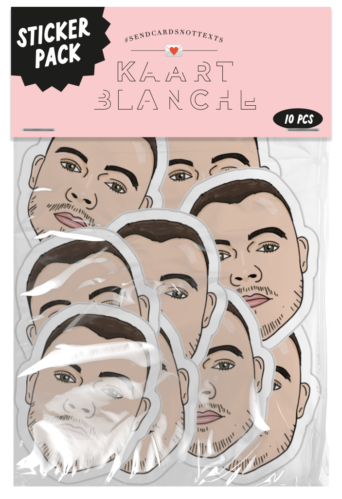 Harry buzzcut sticker pack (limited edition) - Kaart Blanche